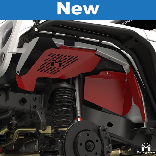 JK Reservoir Cut Vented Aluminum Replacement Inner Fender Set | Metalcloak